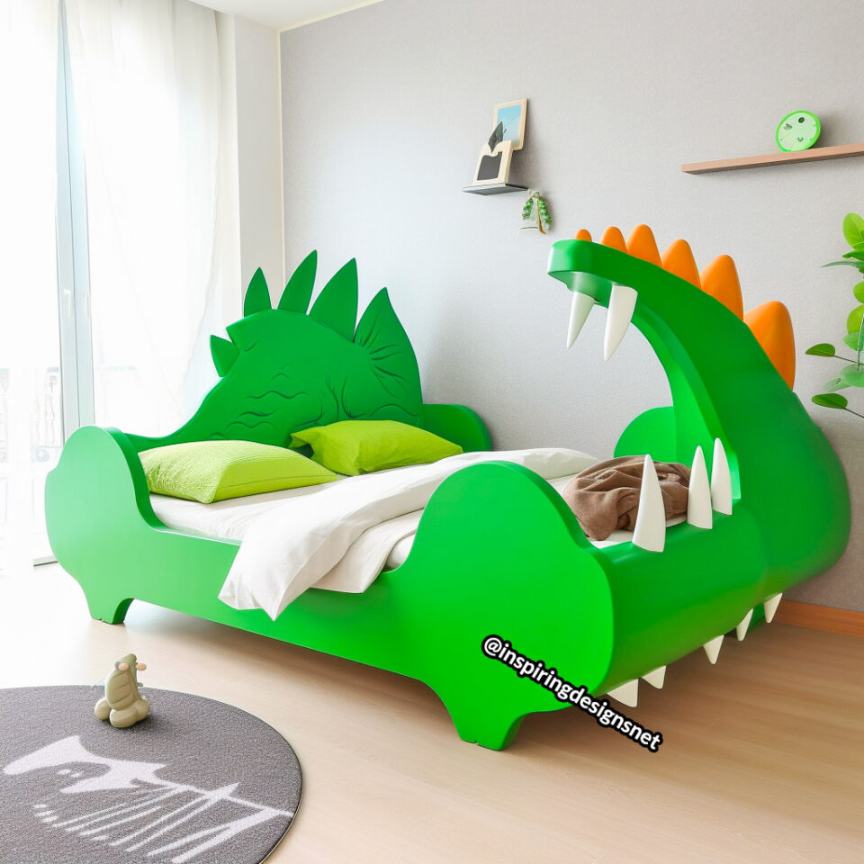 Dinosaur Shaped Kids Beds