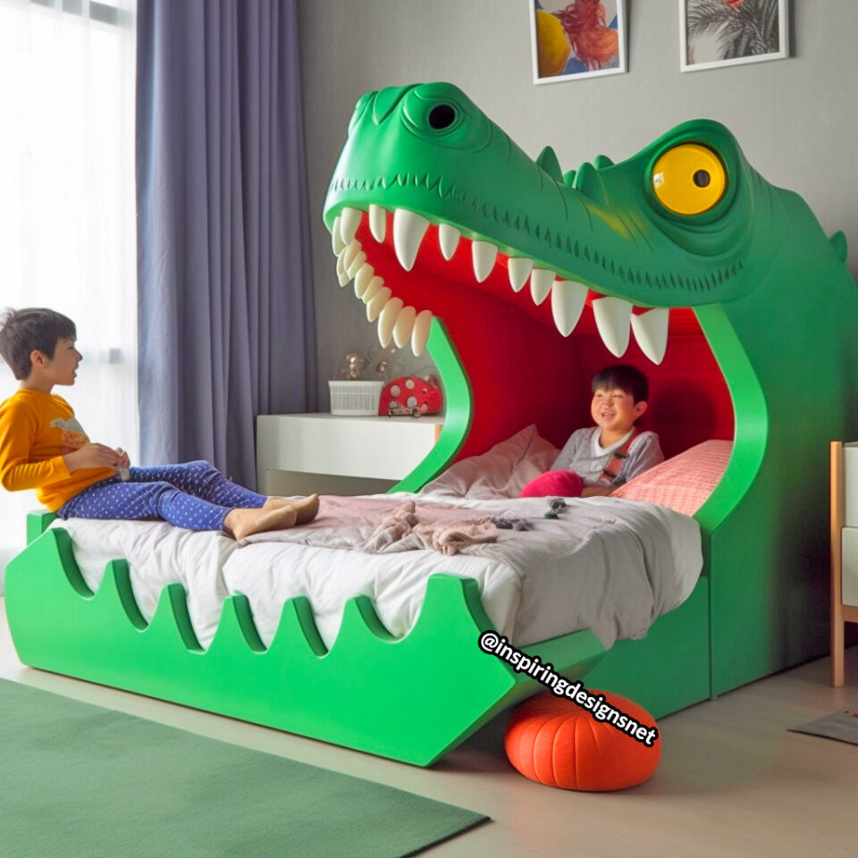 Dinosaur Shaped Kids Beds