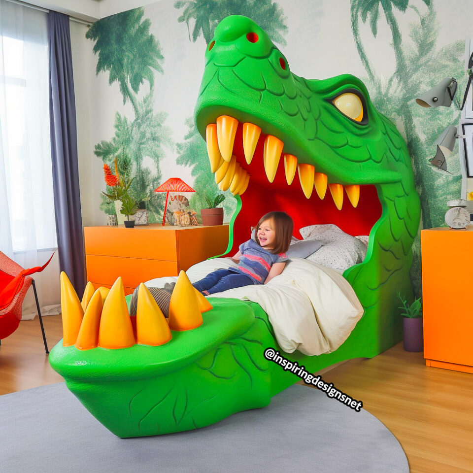 Dinosaur Shaped Kids Beds