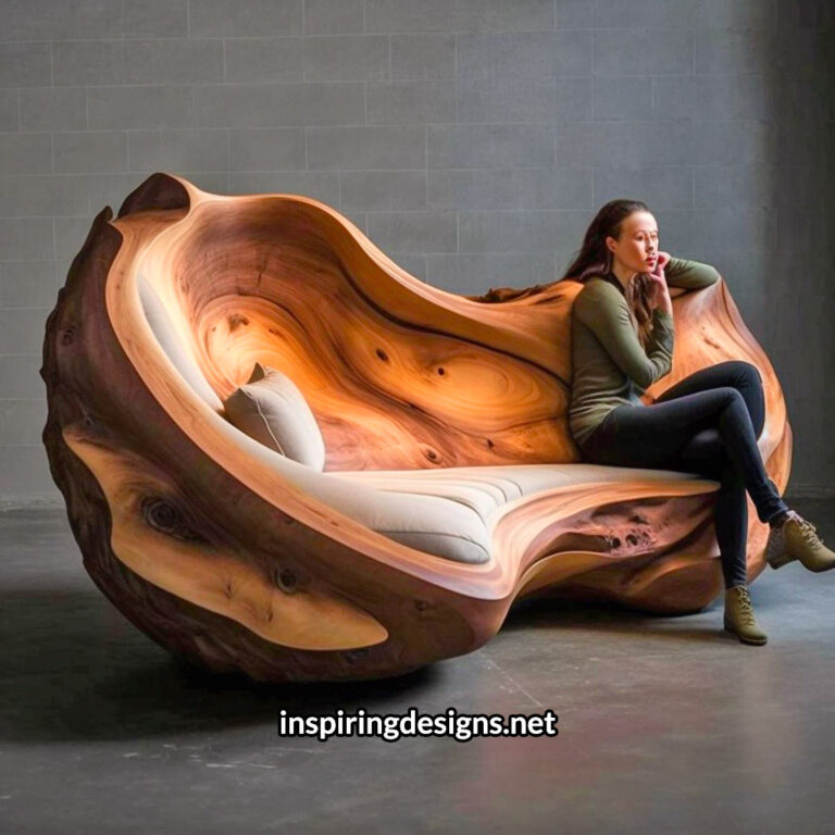 These Live Edge Wooden Sofas Are The Perfect Furniture Piece For a ...