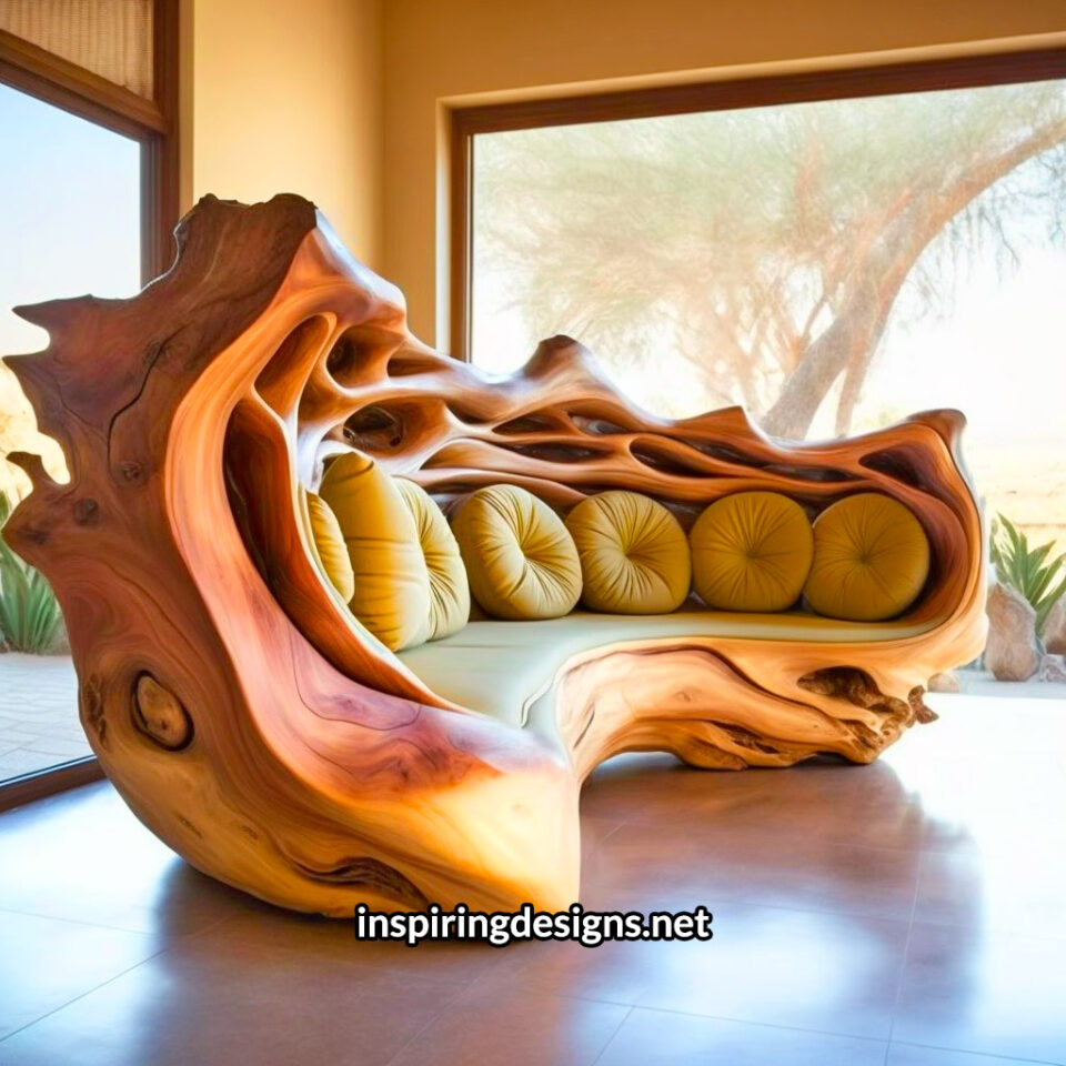 These Live Edge Wooden Sofas Are The Perfect Furniture Piece For a ...