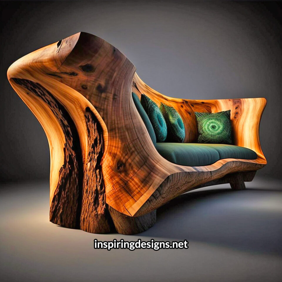 These Live Edge Wooden Sofas Are The Perfect Furniture Piece For a ...