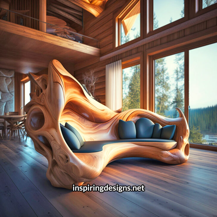 These Live Edge Wooden Sofas Are The Perfect Furniture Piece For a ...