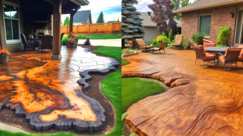 Stamped Concrete That Looks Like Wood: 30 Amazing Examples That Will ...