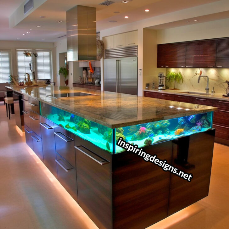Aquarium Kitchen Islands Are Now A Thing, and We Can't Get Enough!
