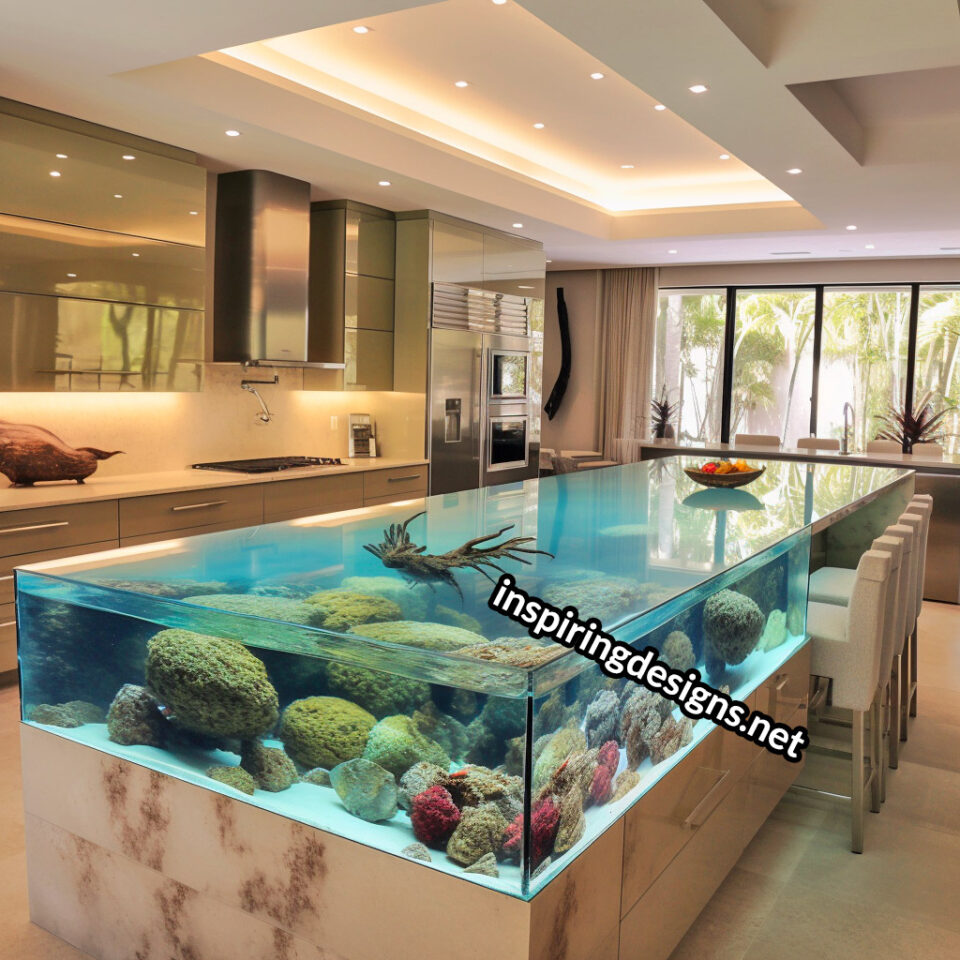 Aquarium Kitchen Islands Are Now A Thing, and We Can't Get Enough!