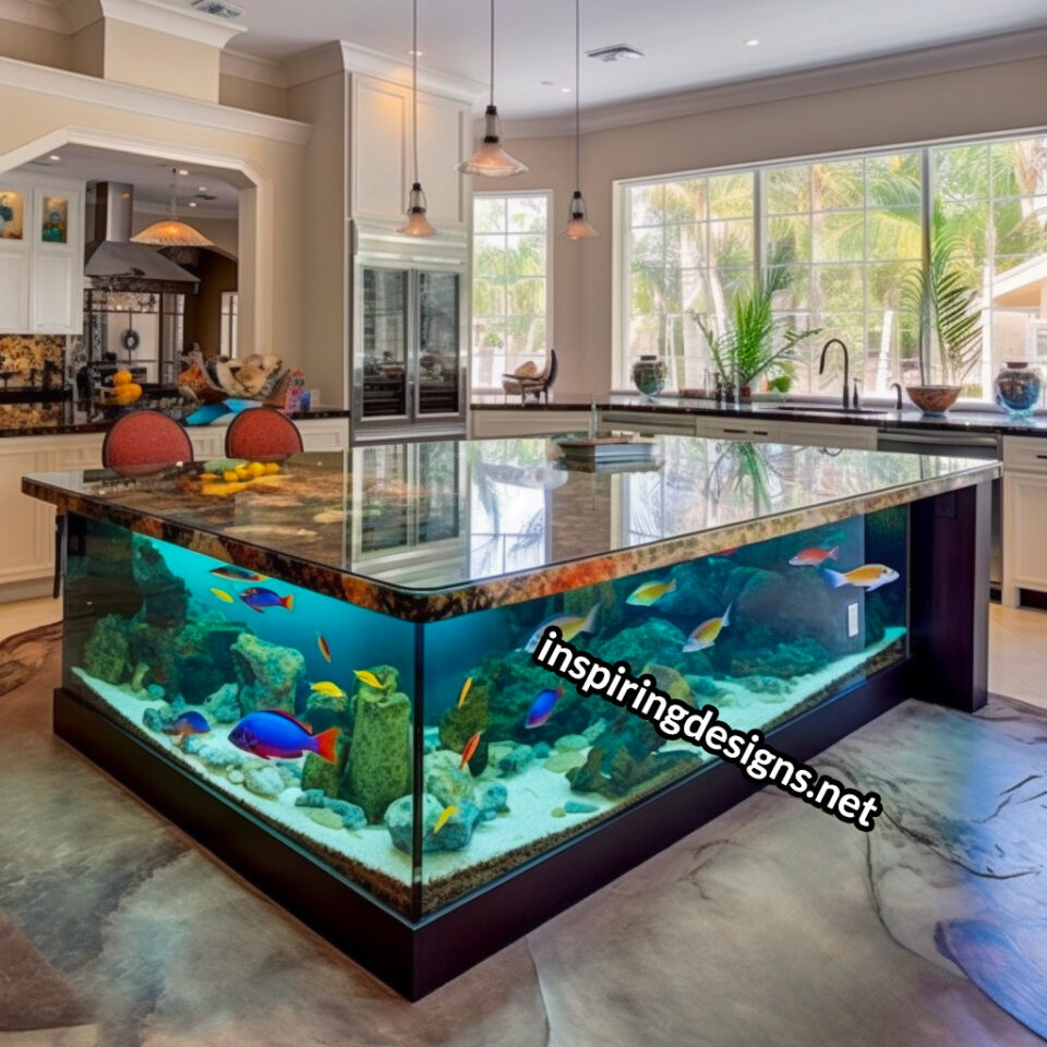 Aquarium Kitchen Islands Are Now A Thing, and We Can't Get Enough!