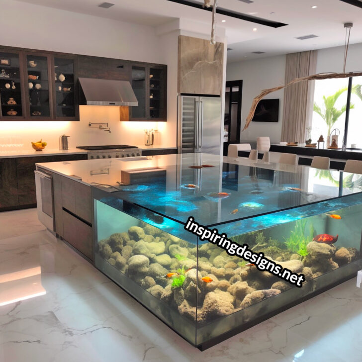 Aquarium Kitchen Islands Are Now A Thing, and We Can't Get Enough!