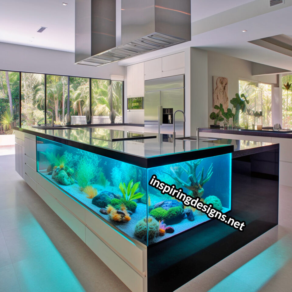 Aquarium Kitchen Islands Are Now A Thing, and We Can't Get Enough!