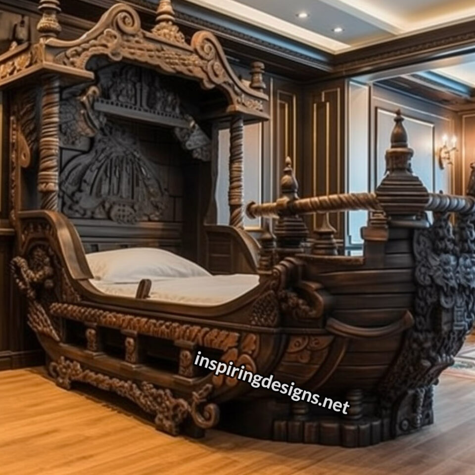 These Pirate Ship Kid's Beds Bring the High Seas to Your Child's Bedroom