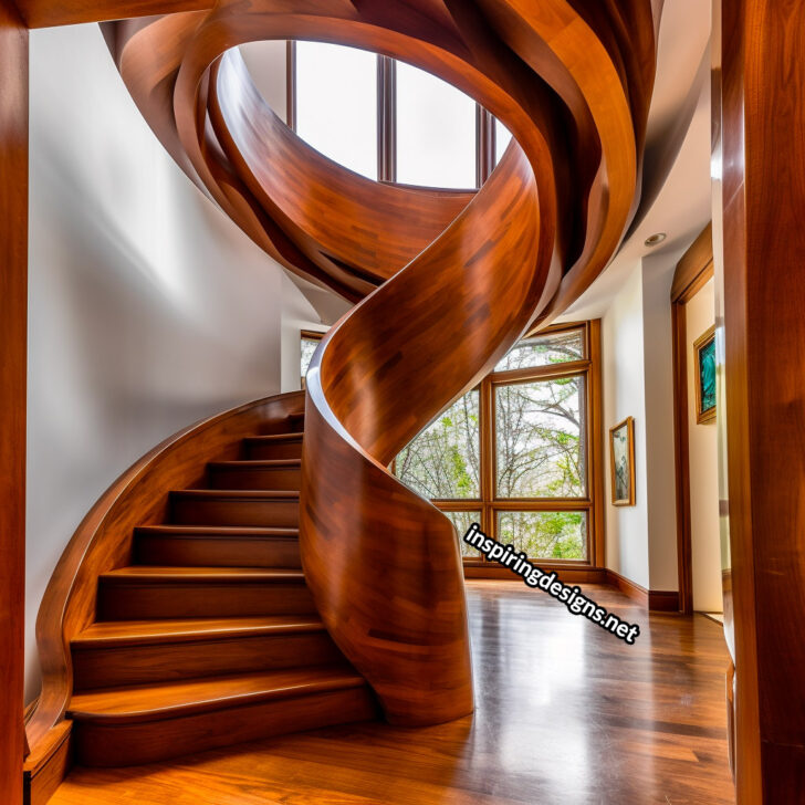 20+ Handcrafted Wooden Staircase Designs That Are Absolutely Stunning!