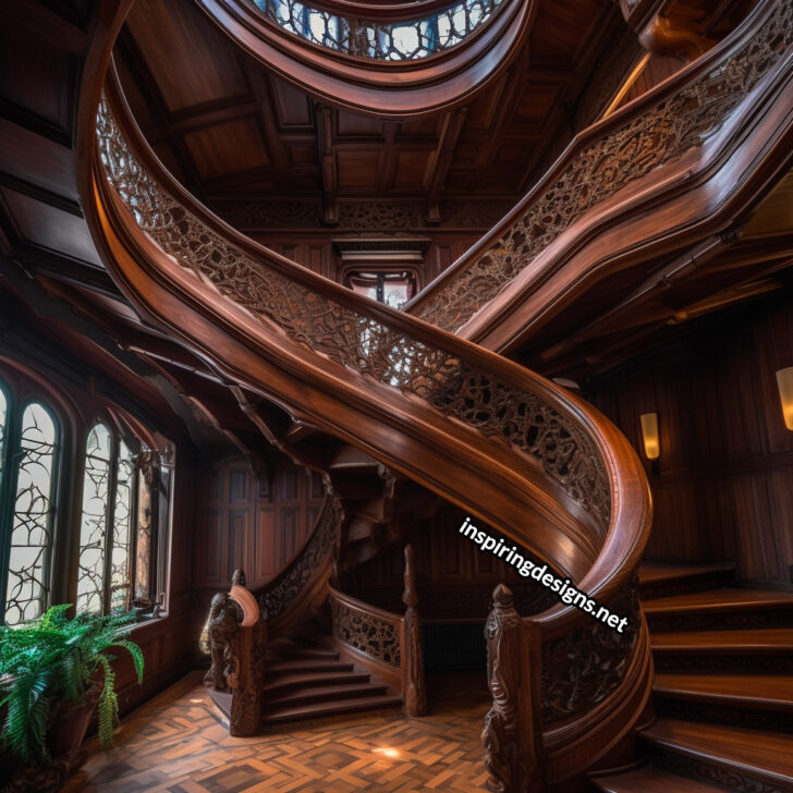 20+ Handcrafted Wooden Staircase Designs That Are Absolutely Stunning!