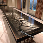 20+ Tree Design Luxury Dining Tables Made From Metal and Glass