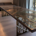 20+ Tree Design Luxury Dining Tables Made From Metal and Glass