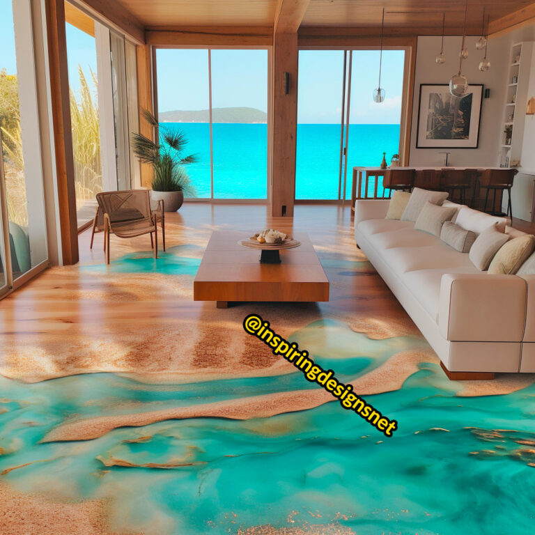 This Stunning Beach Flooring Is Made From Sand and Epoxy