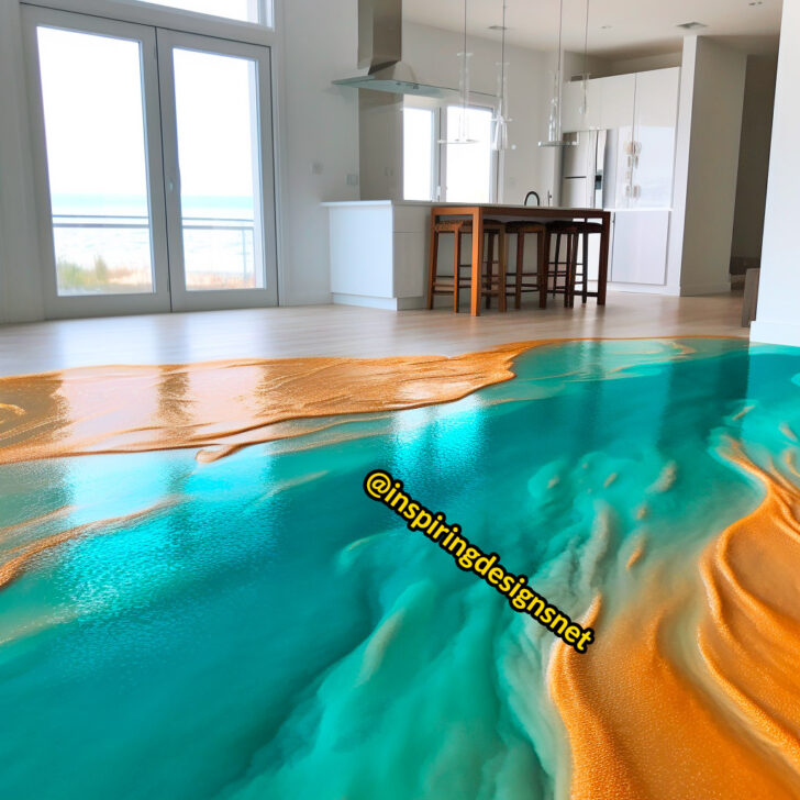 This Stunning Beach Flooring Is Made From Sand and Epoxy