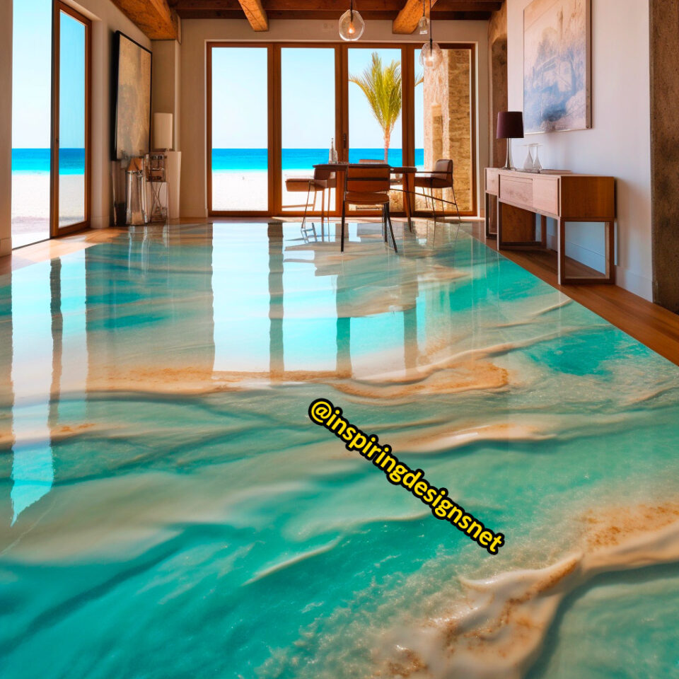 This Stunning Beach Flooring Is Made From Sand and Epoxy