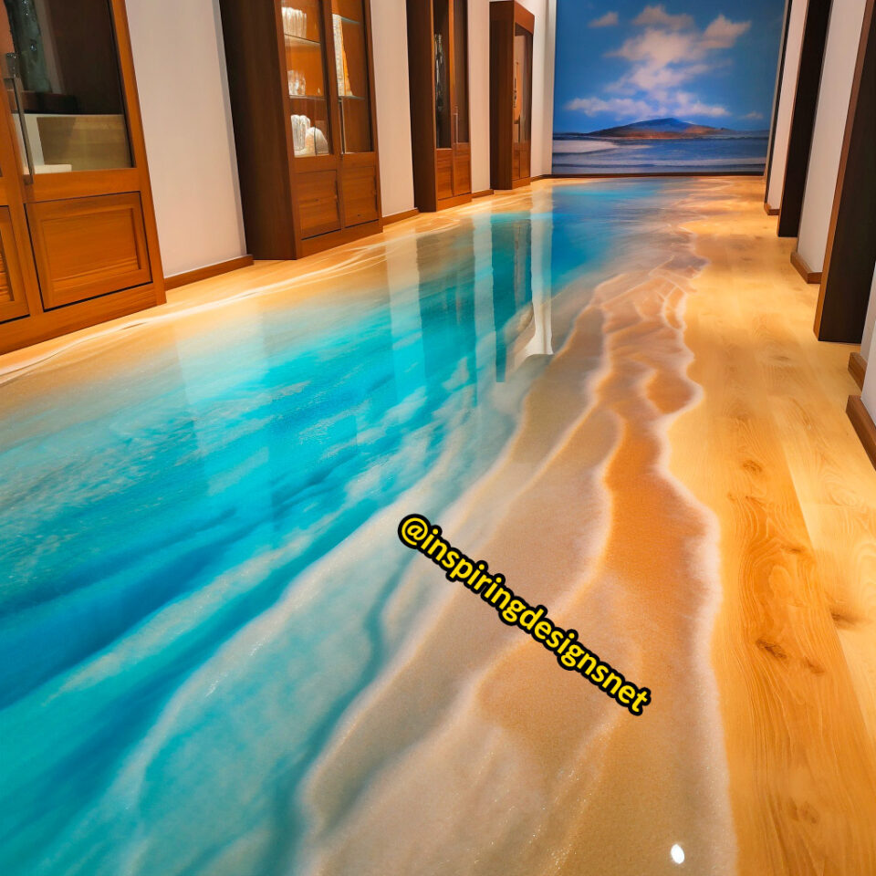 This Stunning Beach Flooring Is Made From Sand and Epoxy