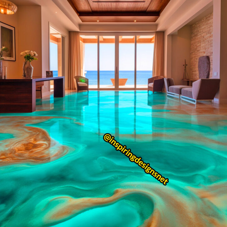 This Stunning Beach Flooring Is Made From Sand and Epoxy
