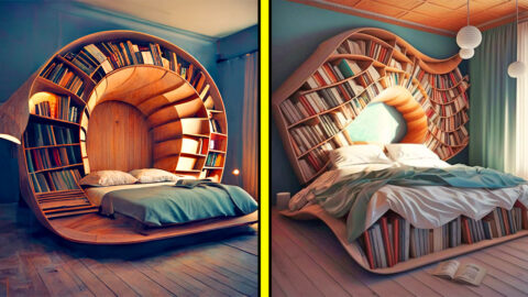 These Wooden Library Beds Are a Book Lover's Dream Come True