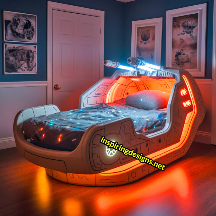 Sleep on the Dark Side With These 3D Star Wars Kids Beds