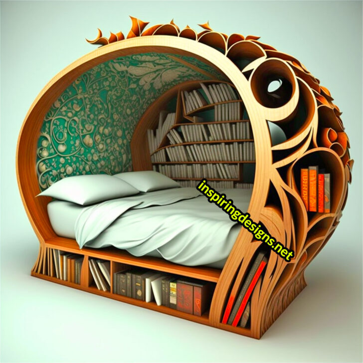 These Wooden Library Beds Are a Book Lover's Dream Come True