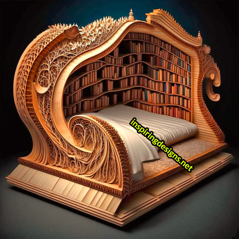 These Wooden Library Beds Are a Book Lover's Dream Come True