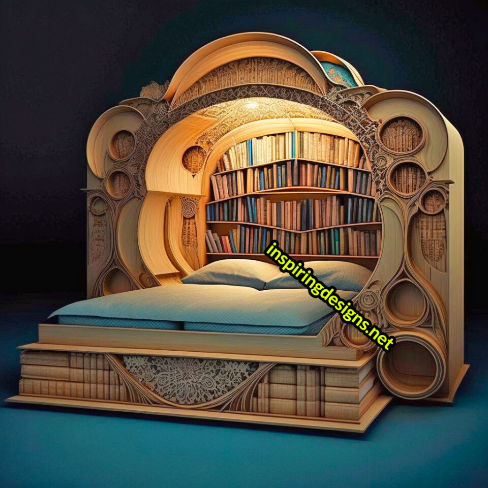 These Wooden Library Beds Are a Book Lover's Dream Come True