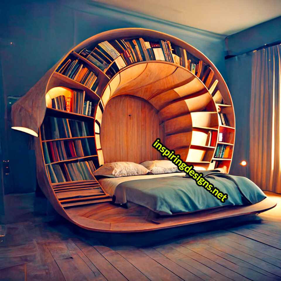 These Wooden Library Beds Are a Book Lover's Dream Come True