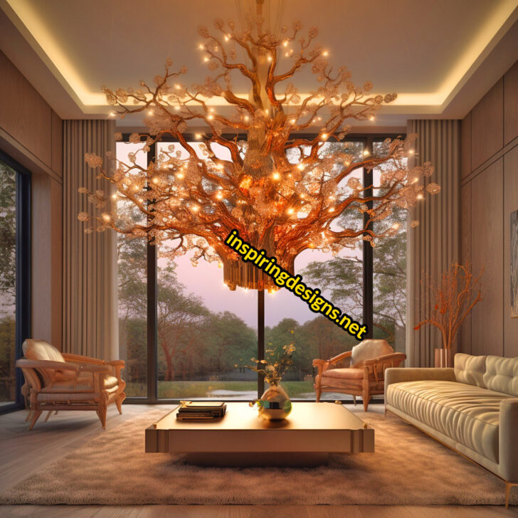 These Weeping Willow Chandeliers Illuminate Your Home with Natural Elegance