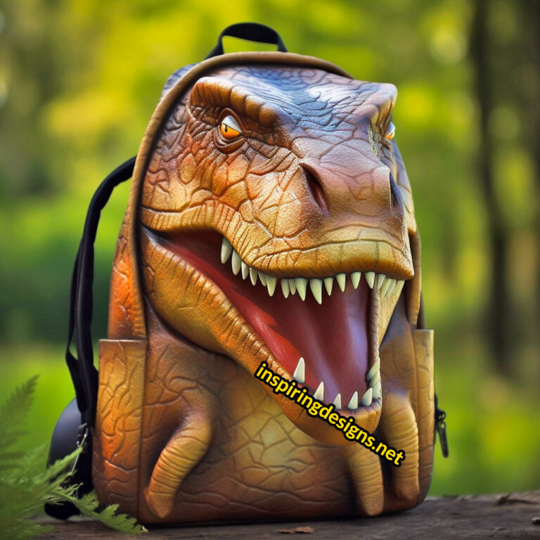 These 3D Dinosaur Shaped Backpacks Are Perfect For Dino-Loving Kids!
