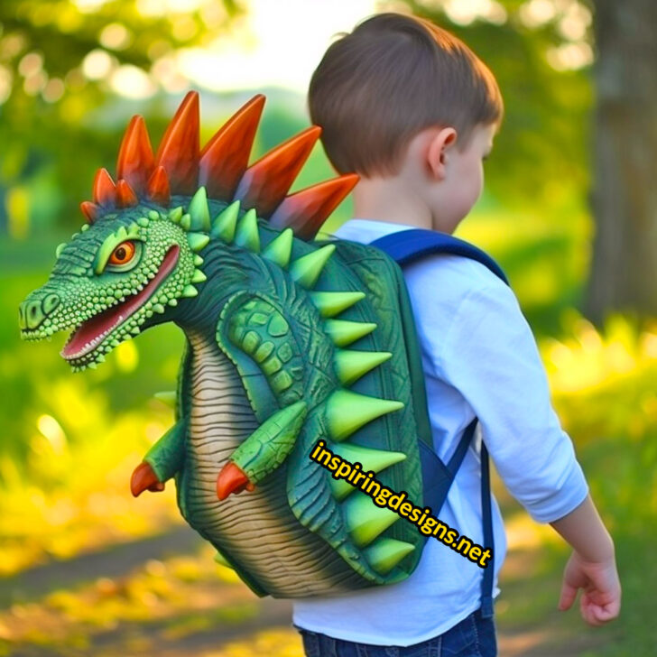 These 3D Dinosaur Shaped Backpacks Are Perfect For Dino-Loving Kids!
