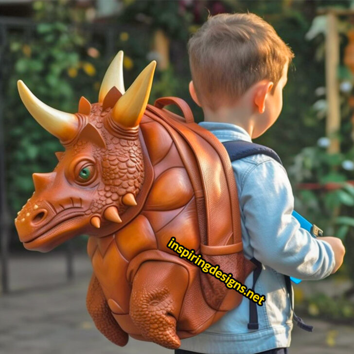 These 3D Dinosaur Shaped Backpacks Are Perfect For Dino-Loving Kids!