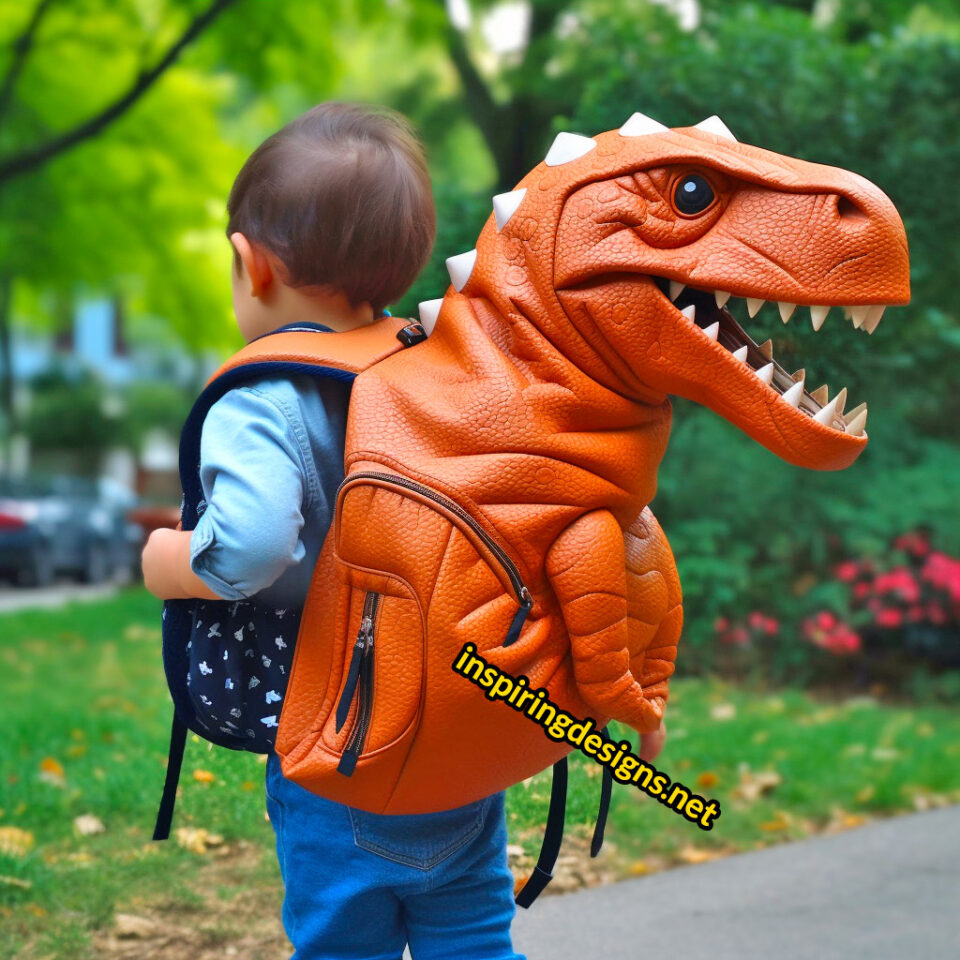 These 3D Dinosaur Shaped Backpacks Are Perfect For Dino-Loving Kids!