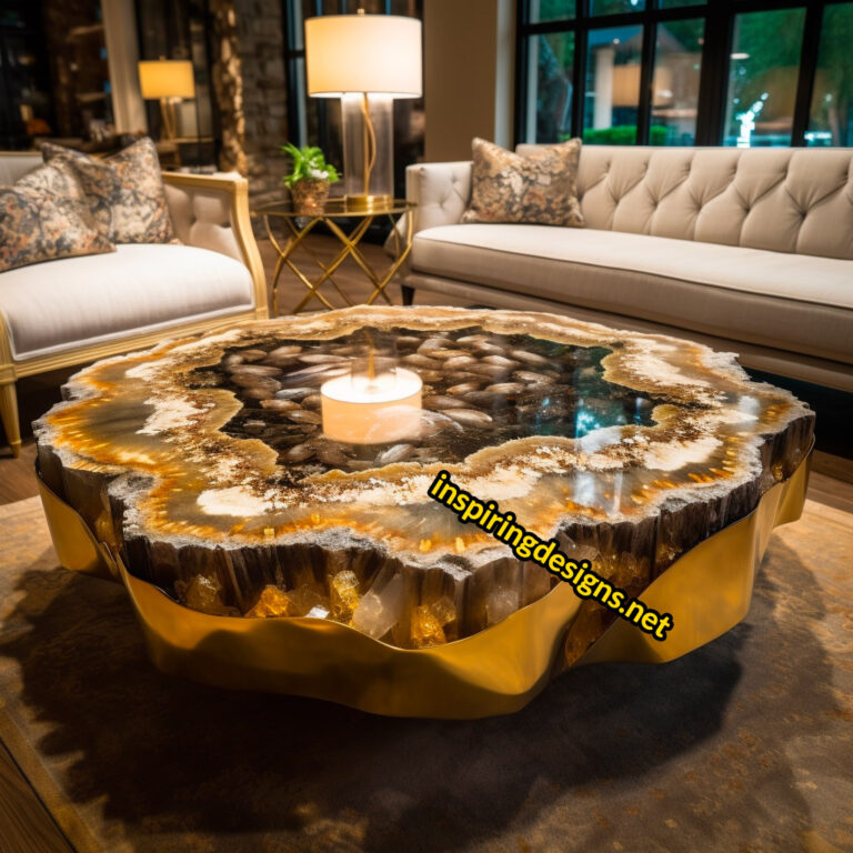 These Giant Geode Coffee Tables Are Stunning, and Probably Insanely Heavy!