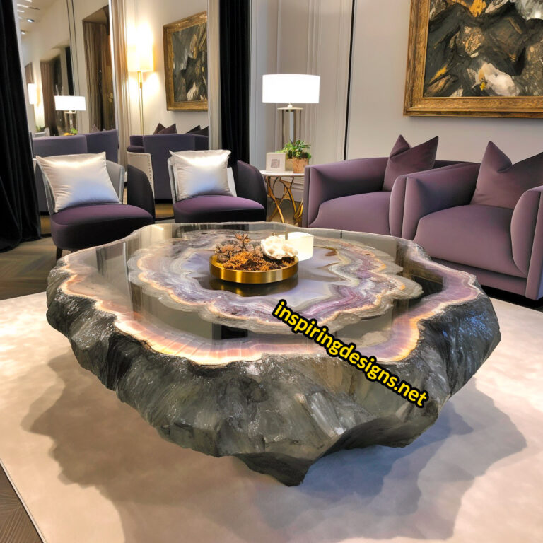 These Giant Geode Coffee Tables Are Stunning, and Probably Insanely Heavy!