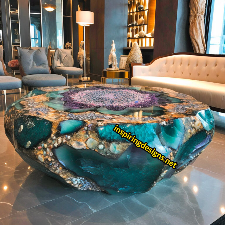 These Giant Geode Coffee Tables Are Stunning, and Probably Insanely Heavy!