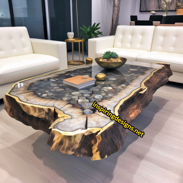 These Giant Geode Coffee Tables Are Stunning, and Probably Insanely Heavy!