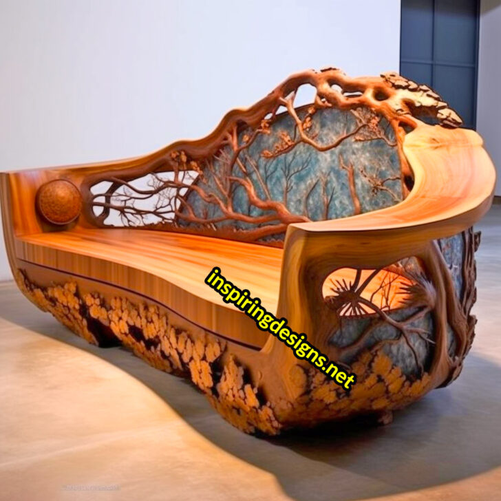 These Wood and Epoxy Sofas Are Handcrafted Treasures for the Modern Home