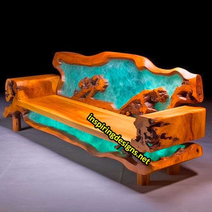 These Wood and Epoxy Sofas Are Handcrafted Treasures for the Modern Home