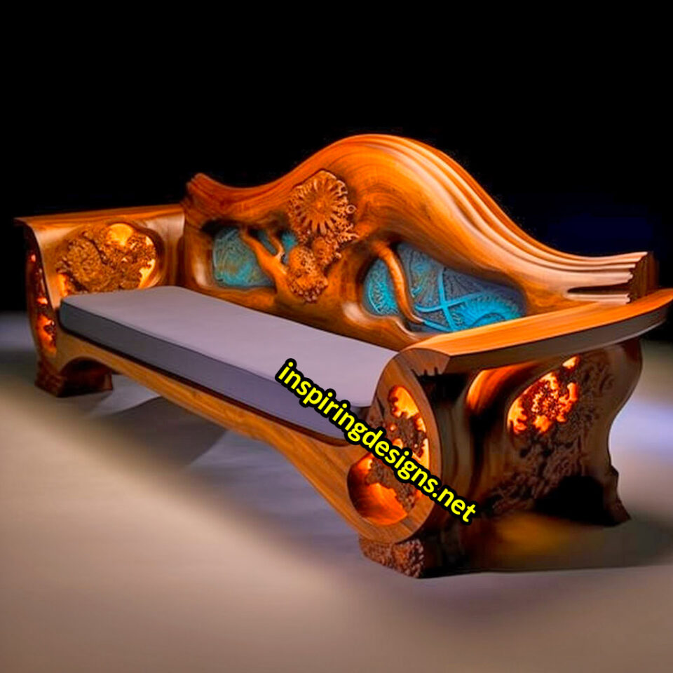 These Wood and Epoxy Sofas Are Handcrafted Treasures for the Modern Home