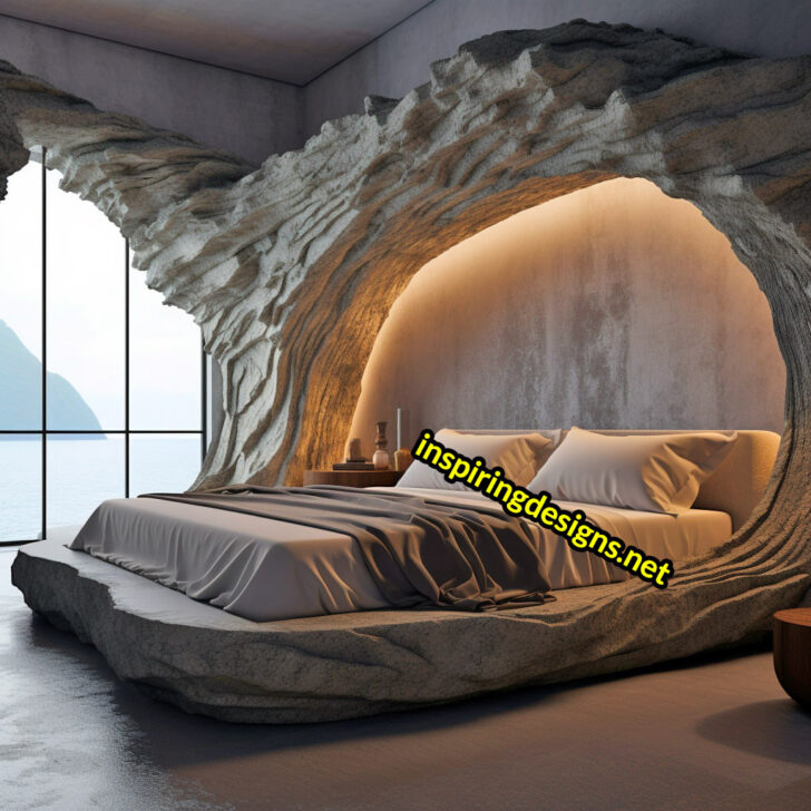 These Cave Bed Frames Let You Sleep in Luxury Stone-Age Style