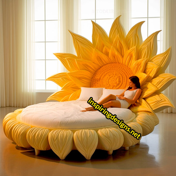 These Oversized Sunflower Beds Will Make Your Home Bloom With Happiness