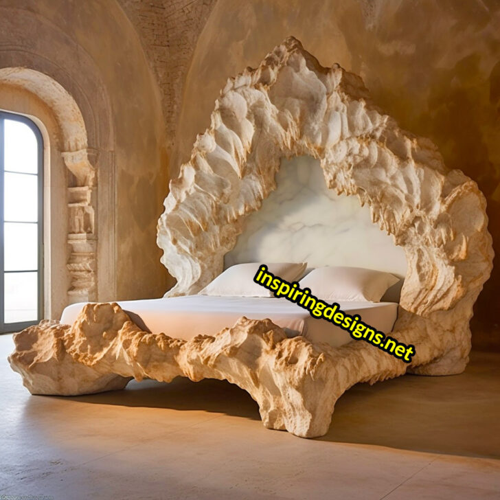 These Cave Bed Frames Let You Sleep in Luxury Stone-Age Style