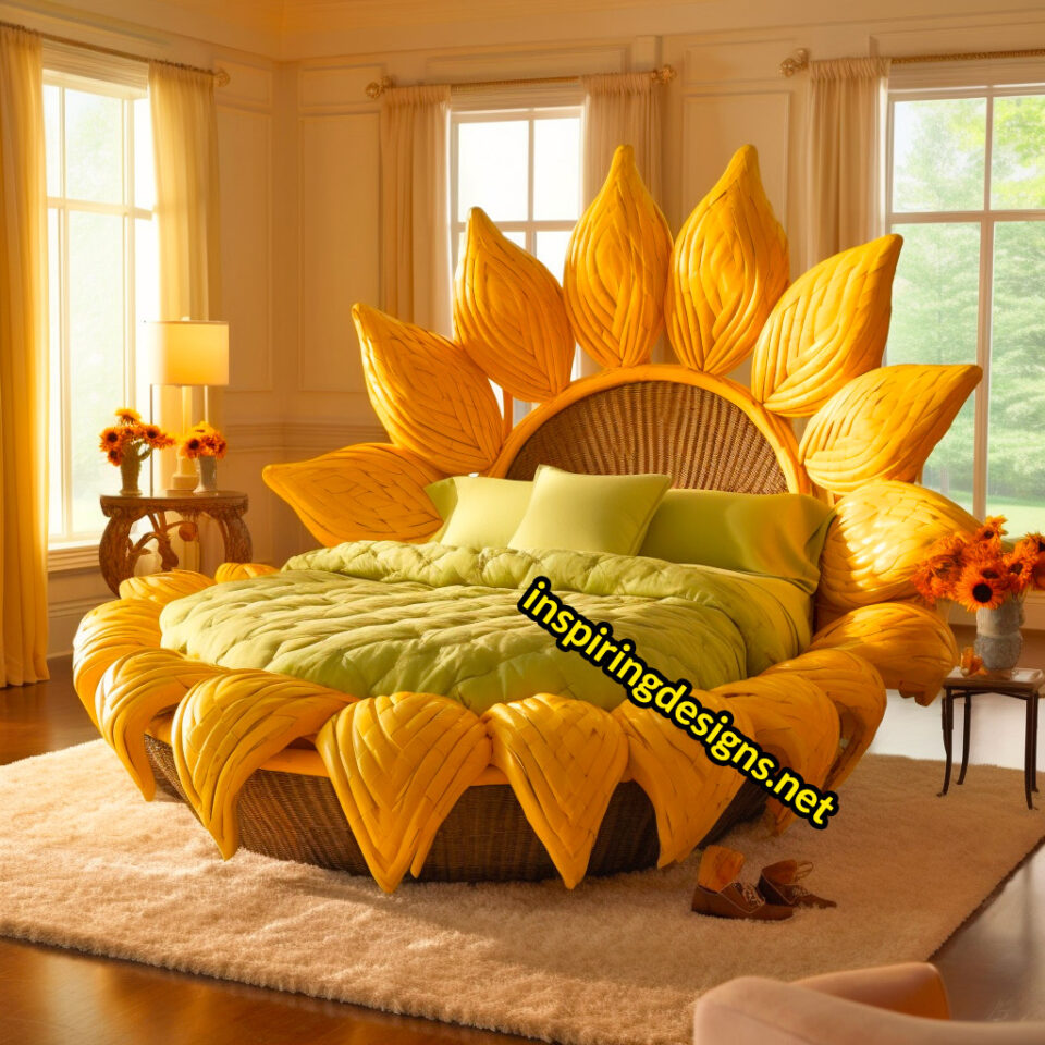 These Oversized Sunflower Beds Will Make Your Home Bloom With Happiness