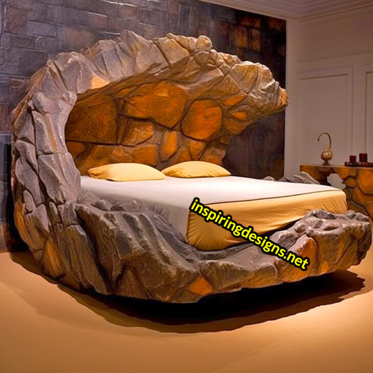These Cave Bed Frames Let You Sleep in Luxury Stone-Age Style