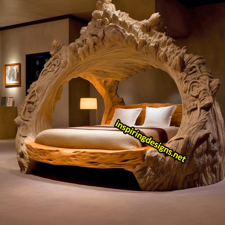 These Cave Bed Frames Let You Sleep in Luxury Stone-Age Style