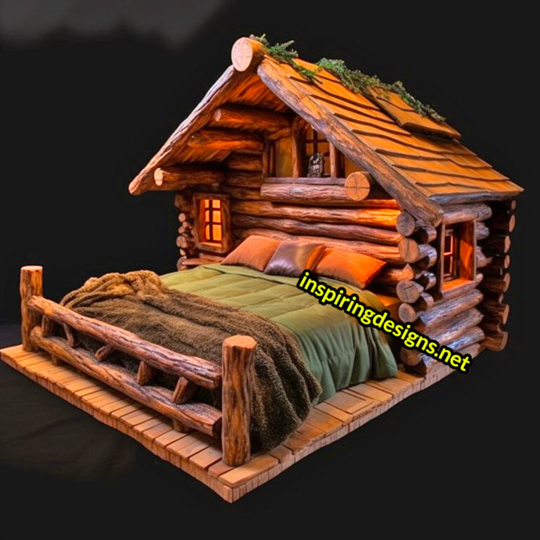 These Cabin Shaped Beds Let You Take a Rustic Retreat While You Sleep