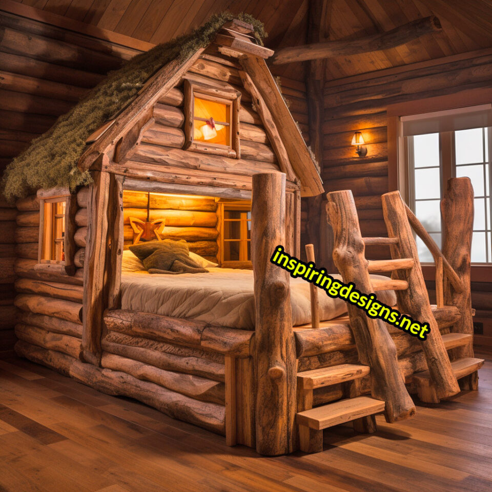 These Cabin Shaped Beds Let You Take a Rustic Retreat While You Sleep