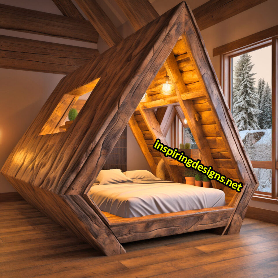 These Cabin Shaped Beds Let You Take a Rustic Retreat While You Sleep